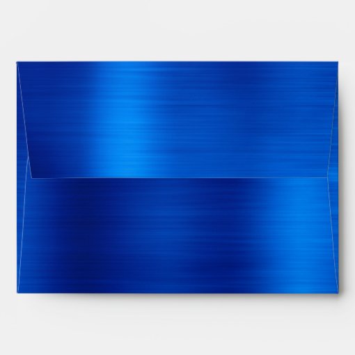Faux Sparkly Silver Glitter Royal Blue Foil Envelope | Zazzle