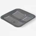 Faux Steel Hospital Prison Food Tray Paper Plates | Zazzle