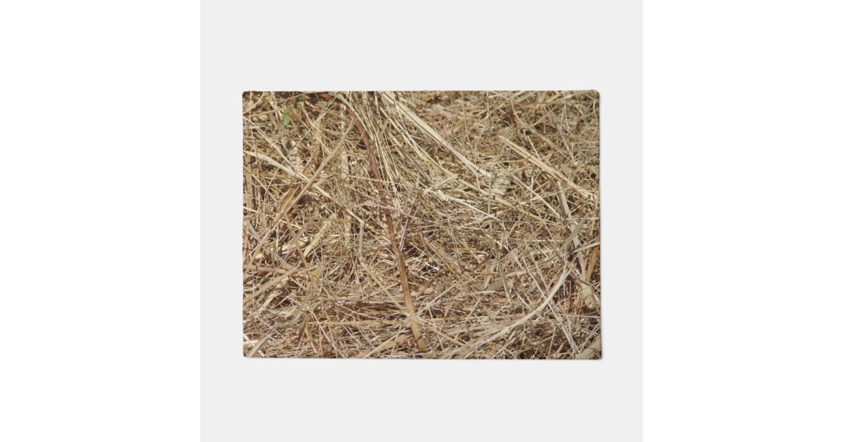 Faux Straw Doormat | Zazzle