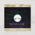 Faux Velvet | Faux Gold Foil Trim | Qr Code Square Business Card | Zazzle