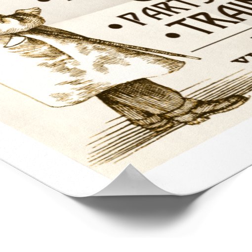 Faux Victorian Steam Engine Co poster | Zazzle