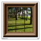 Faux Window Green Landscape Mural Wall Decal | Zazzle