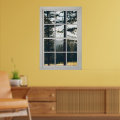 Faux Window Illusion - Realistic Forest View Poster | Zazzle