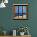 Faux Window Poster Beach Scene Relaxing View | Zazzle