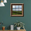Faux Window View Fake Vineyard Scene Tranquil Poster | Zazzle