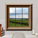 Faux Window View Fake Vineyard Scene Tranquil Poster | Zazzle