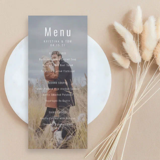 Favorite Photo Menu | Zazzle