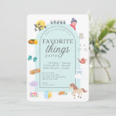 Favorite Things Party Invitation | Zazzle