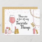 Favorite Things SIgn Invitation | Zazzle