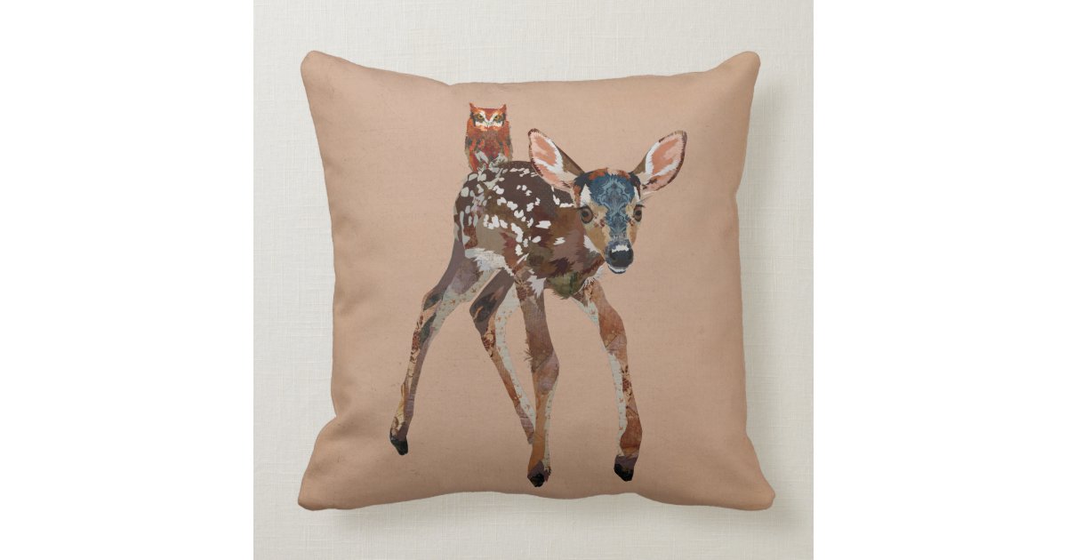 FAWN & AMBER PILLOW Pillow | Zazzle.com
