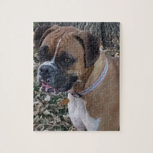 Fawn Boxer Puppy Puzzle- Boxer Dog Puzzles | Zazzle