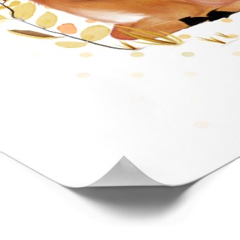 Fawn Prints Poster Nursery Decor | Zazzle