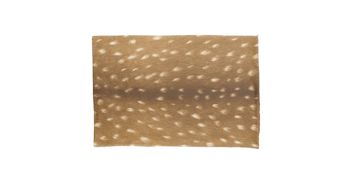 Fawn Skin Deer Hide Print Pillowcase | Zazzle