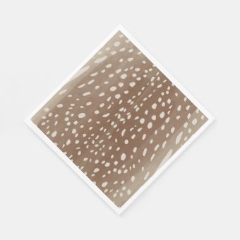 Fawn Spots Baby Deer Animal Print Pattern Napkins | Zazzle