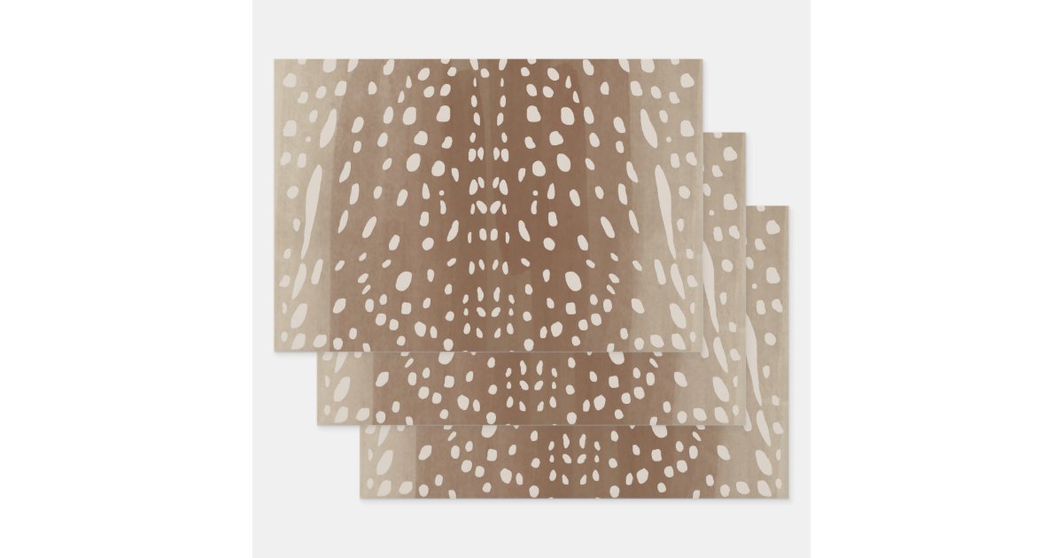 Fawn Spots Baby Deer Animal Print Pattern Wrapping Paper Sheets | Zazzle
