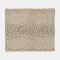 Fawn Spots Soft Brown Animal Pattern Fleece Blanket | Zazzle