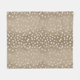 Fawn Spots Soft Brown Animal Pattern Fleece Blanket | Zazzle