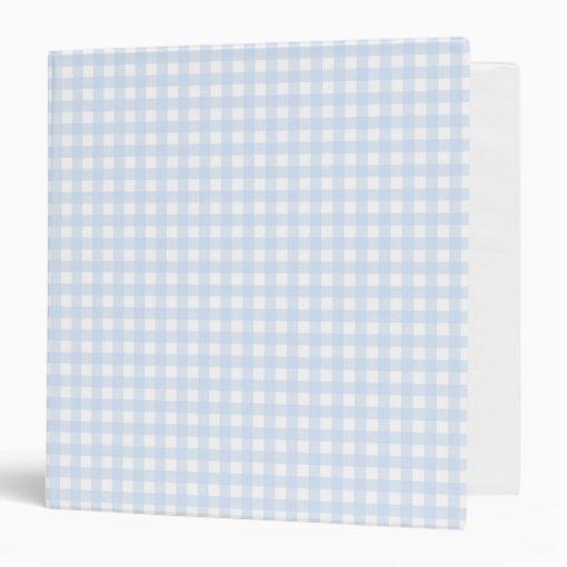 Faye and Lauren Pastel Blue Gingham 3 Ring Binder | Zazzle