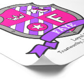 Faye name meaning unicorn princess letter F Poster | Zazzle