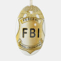 FBI Badge Ceramic Ornament | Zazzle