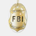FBI Badge Ceramic Ornament | Zazzle