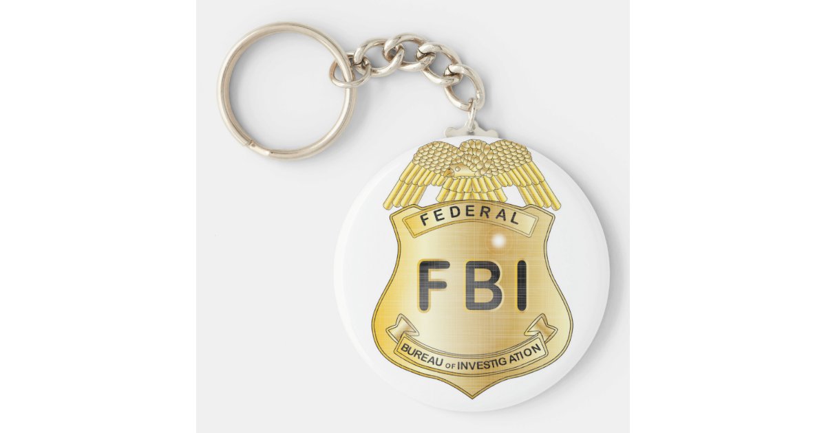 FBI Badge Keychain | Zazzle.com