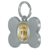 FBI Badge Pet ID Tag | Zazzle
