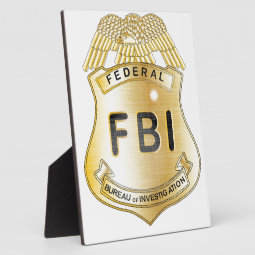 FBI Badge Plaque | Zazzle