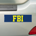 FBI Bumper Sticker | Zazzle