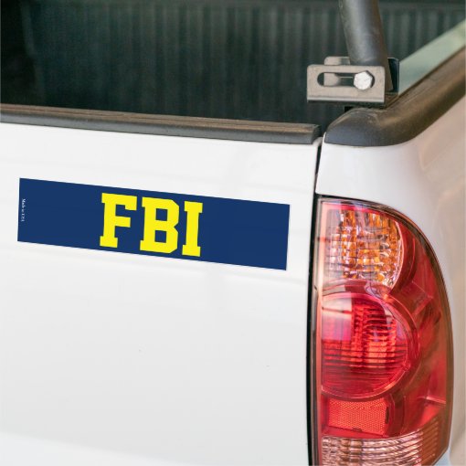 FBI Bumper Sticker | Zazzle