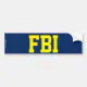 FBI Bumper Sticker | Zazzle