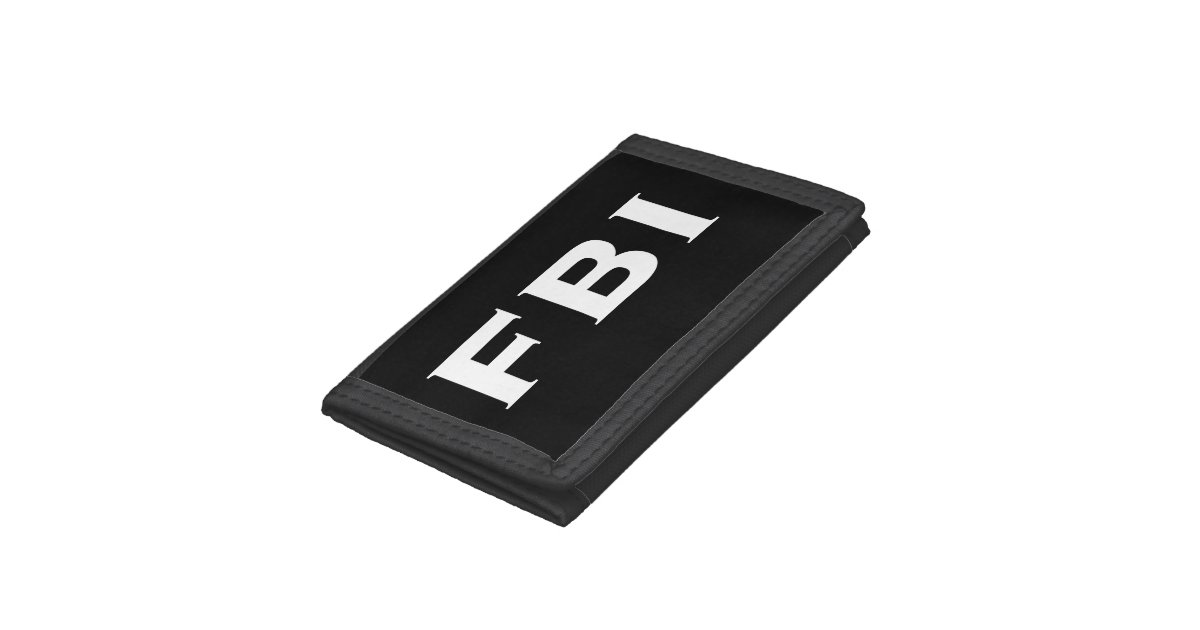 FBI Cool Trifold Wallet | Zazzle