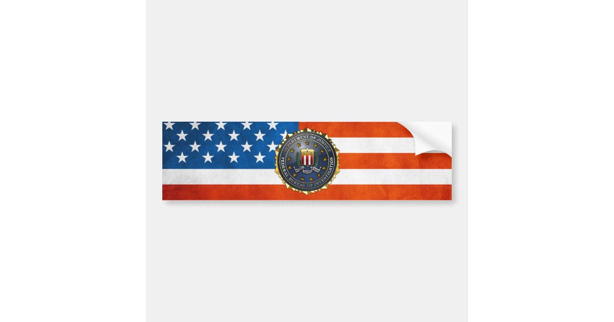 FBI Emblem Bumper Sticker | Zazzle