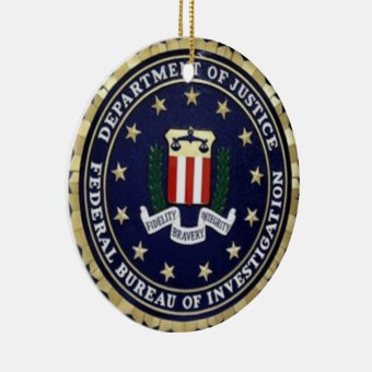 FBI Emblem Ceramic Ornament | Zazzle