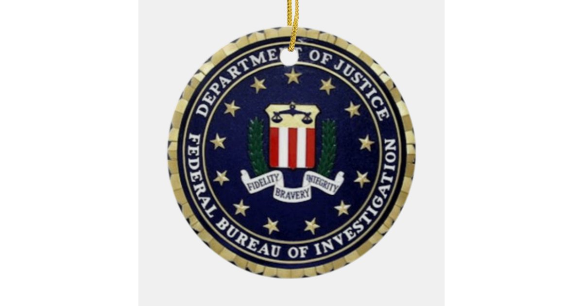 FBI Emblem Ceramic Ornament | Zazzle