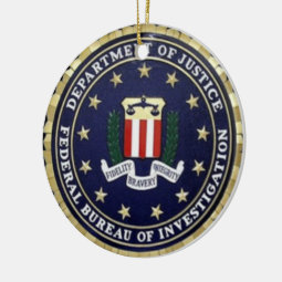 FBI Emblem Ceramic Ornament | Zazzle
