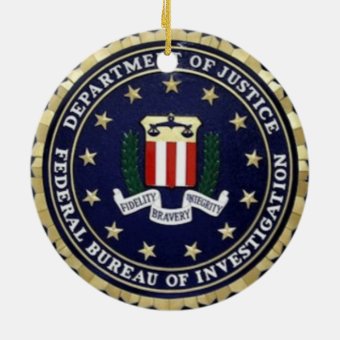 FBI Emblem Ceramic Ornament | Zazzle