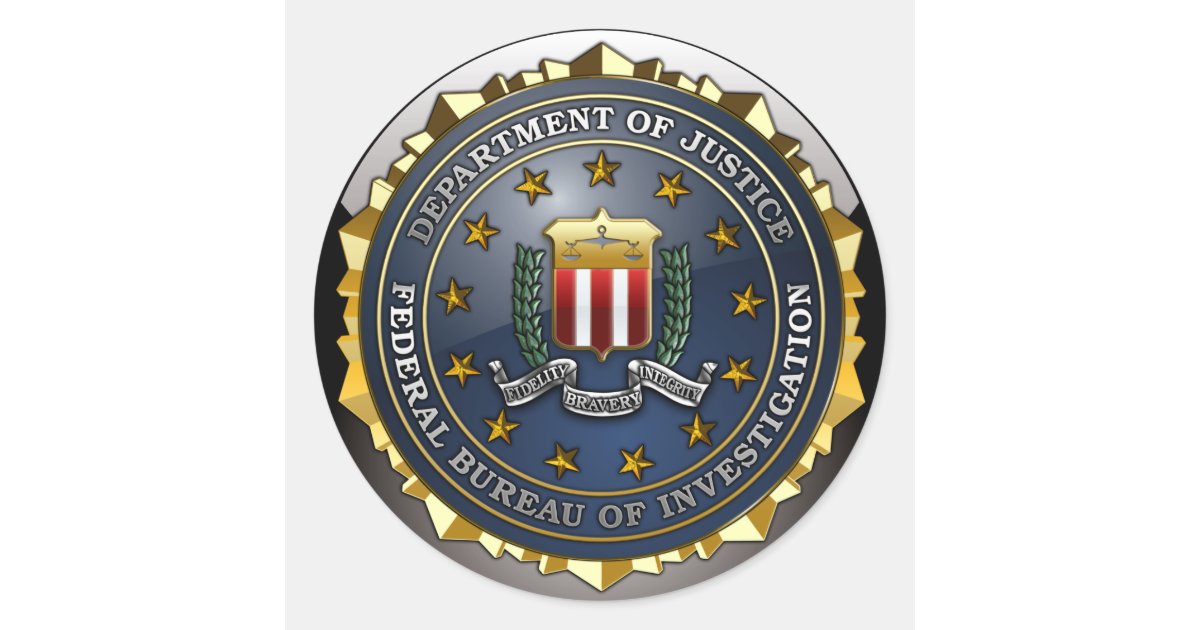 FBI Emblem Classic Round Sticker | Zazzle.com