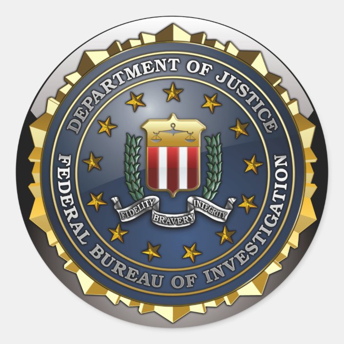FBI Emblem Classic Round Sticker | Zazzle.com