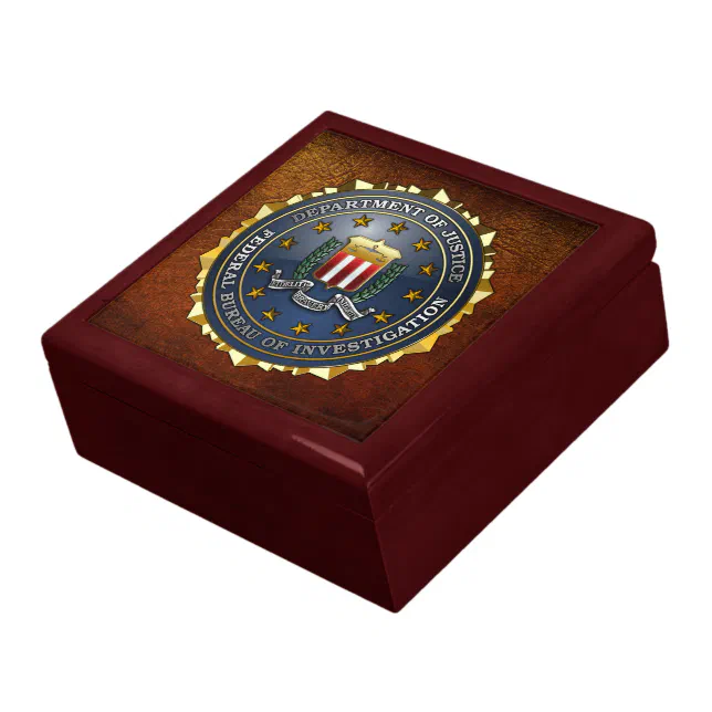 FBI Emblem Jewelry Box | Zazzle