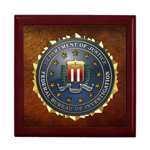 FBI Emblem Jewelry Box | Zazzle