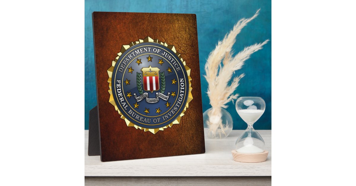 FBI Emblem Plaque | Zazzle.com