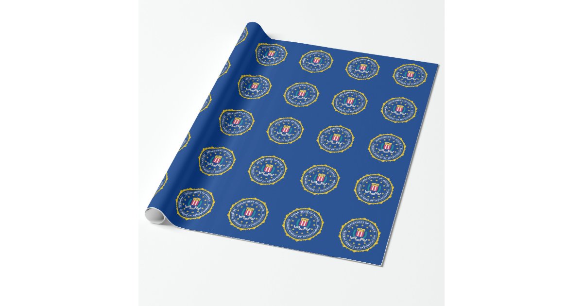 FBI Flag Wrapping Paper | Zazzle