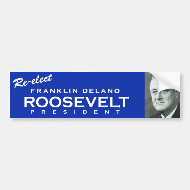 FDR bumper sticker | Zazzle