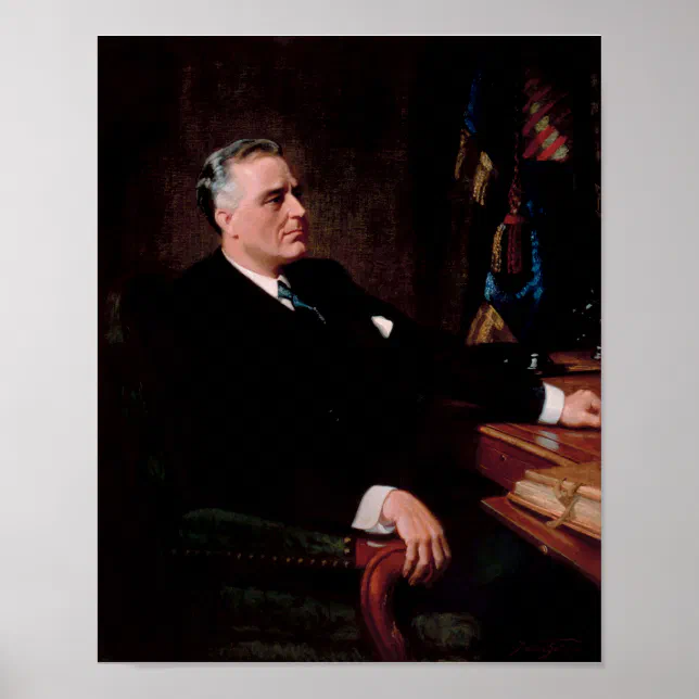 FDR Official Portrait Poster | Zazzle