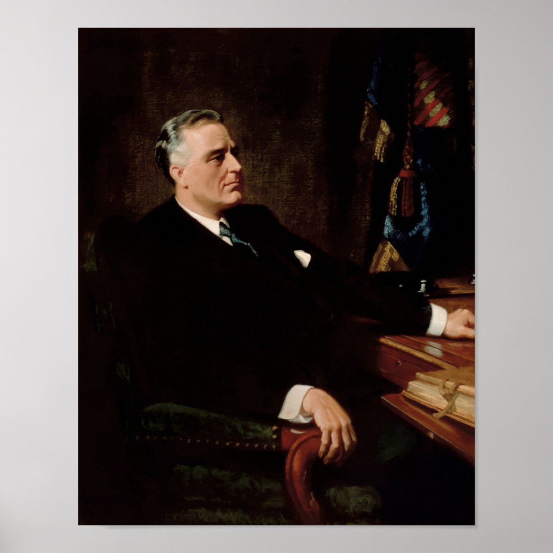 FDR Official Portrait Poster | Zazzle