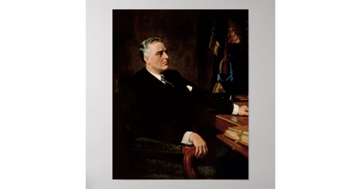 FDR Official Portrait Poster | Zazzle
