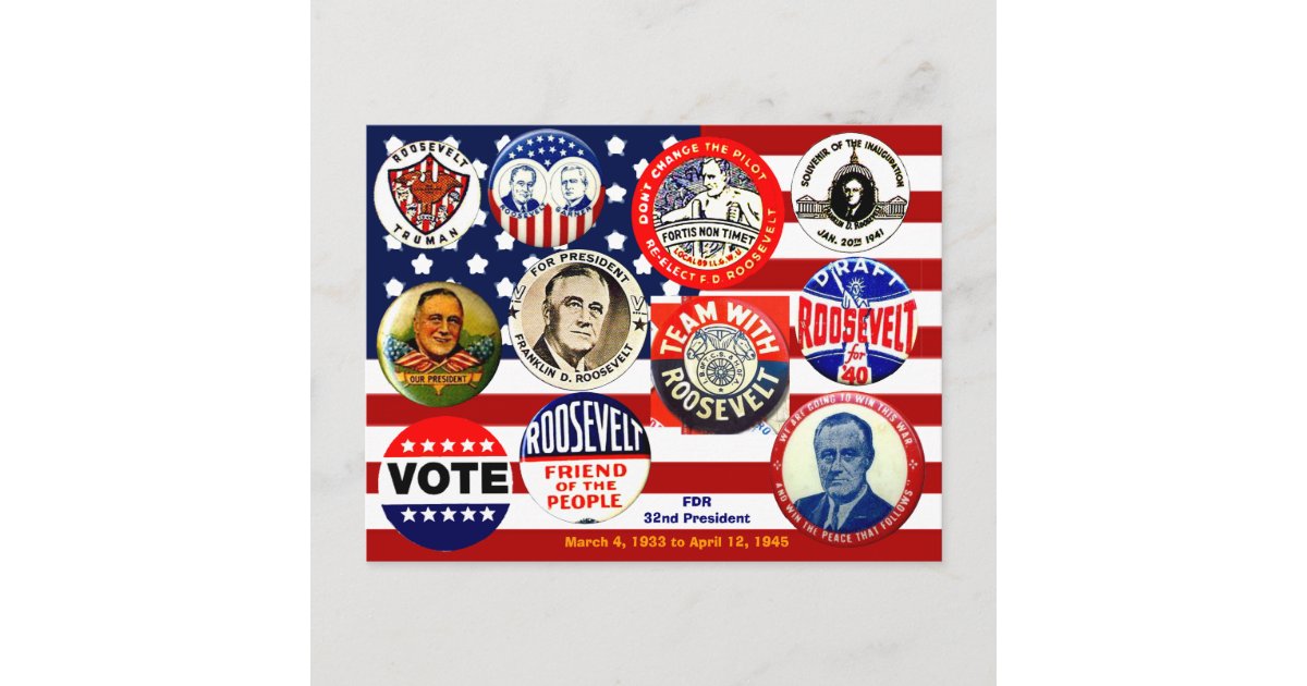 FDR - Postcard | Zazzle