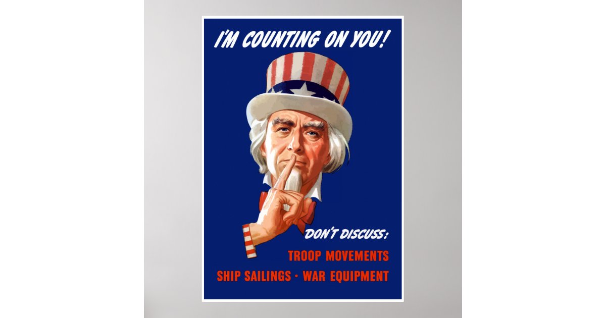 FDR Uncle Sam -- Border Poster | Zazzle