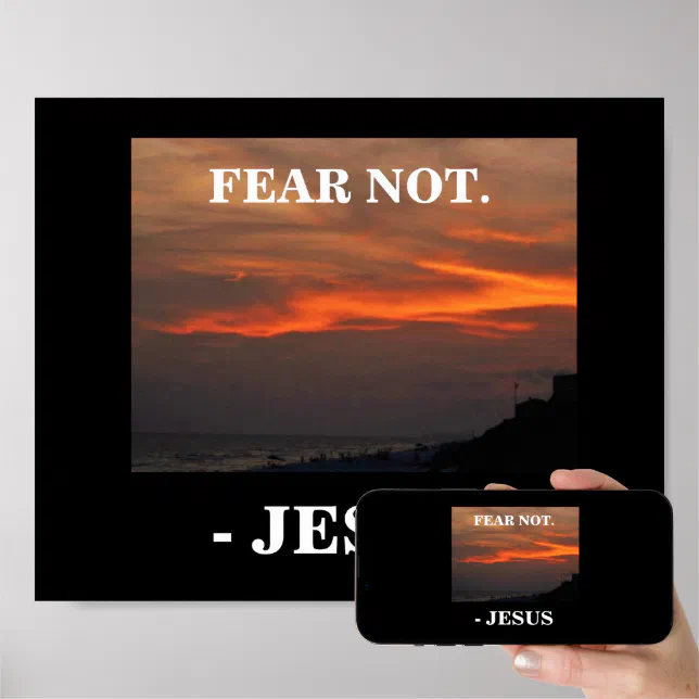 FEAR NOT POSTER | Zazzle